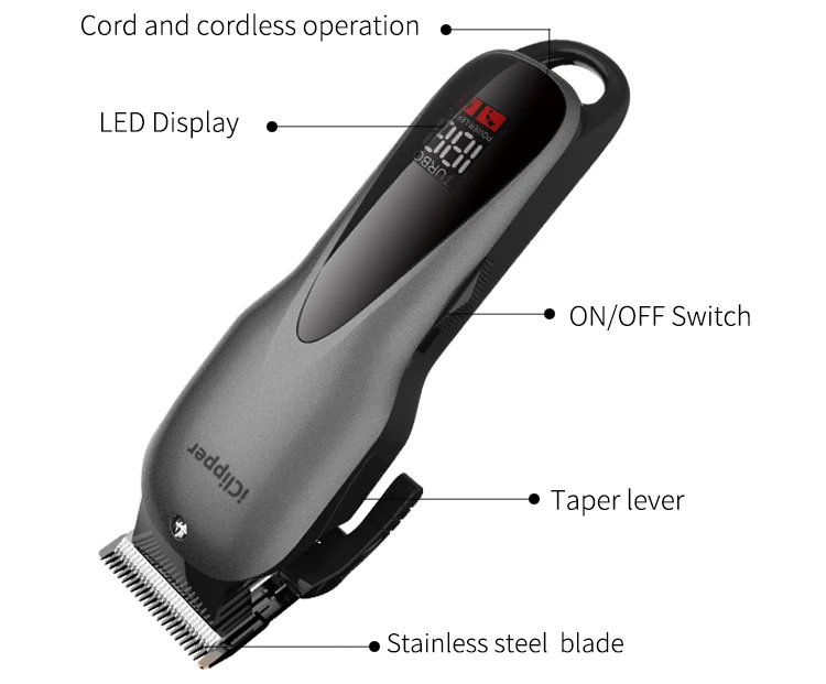 Iclipper-y6 Professional Wireless Electric Hair Cut Set