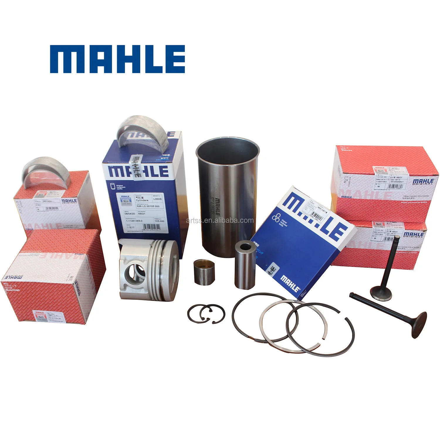 Genuine Mahle Manufacturer Diesel Engine 6bg1 6bg1-3 6bg1-4 Overhaul ...