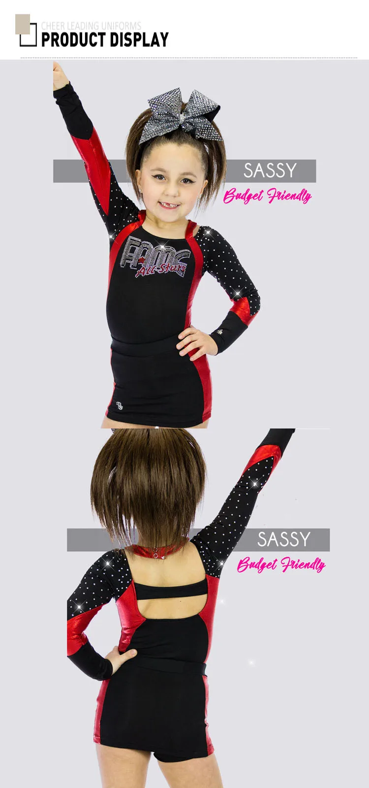 Custom Glitter Cheerleading Uniforms - Brighten Your Team