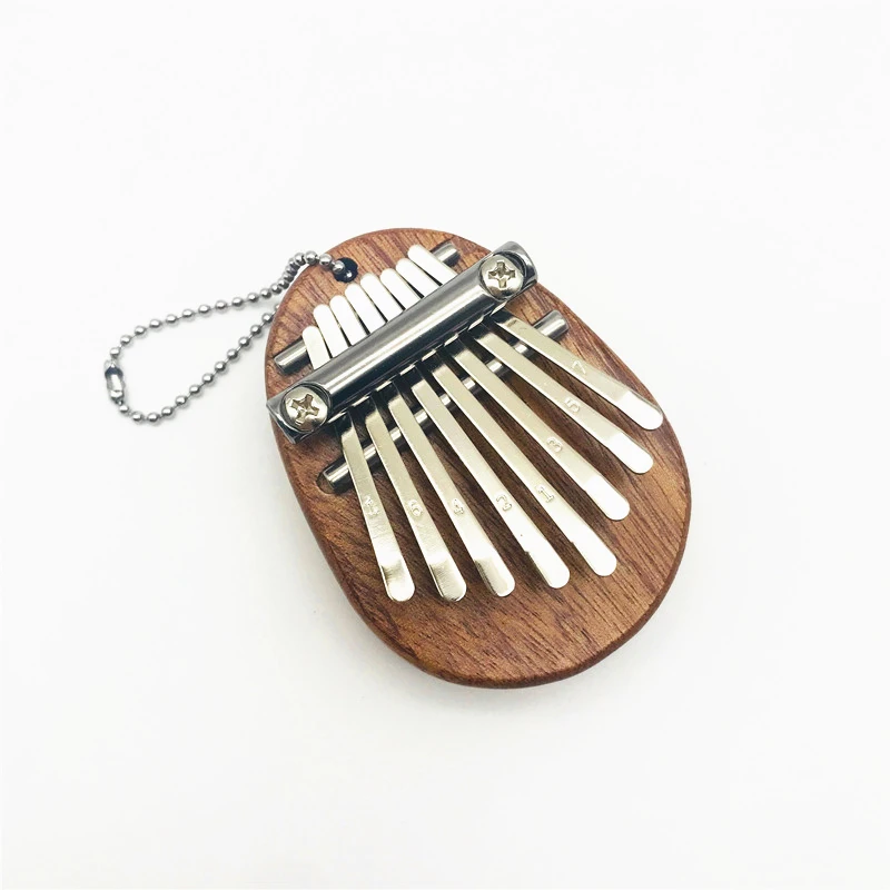 Mini African Mbira Music Instrument 8 Keys Sapele Kalimba Thumb Piano ...