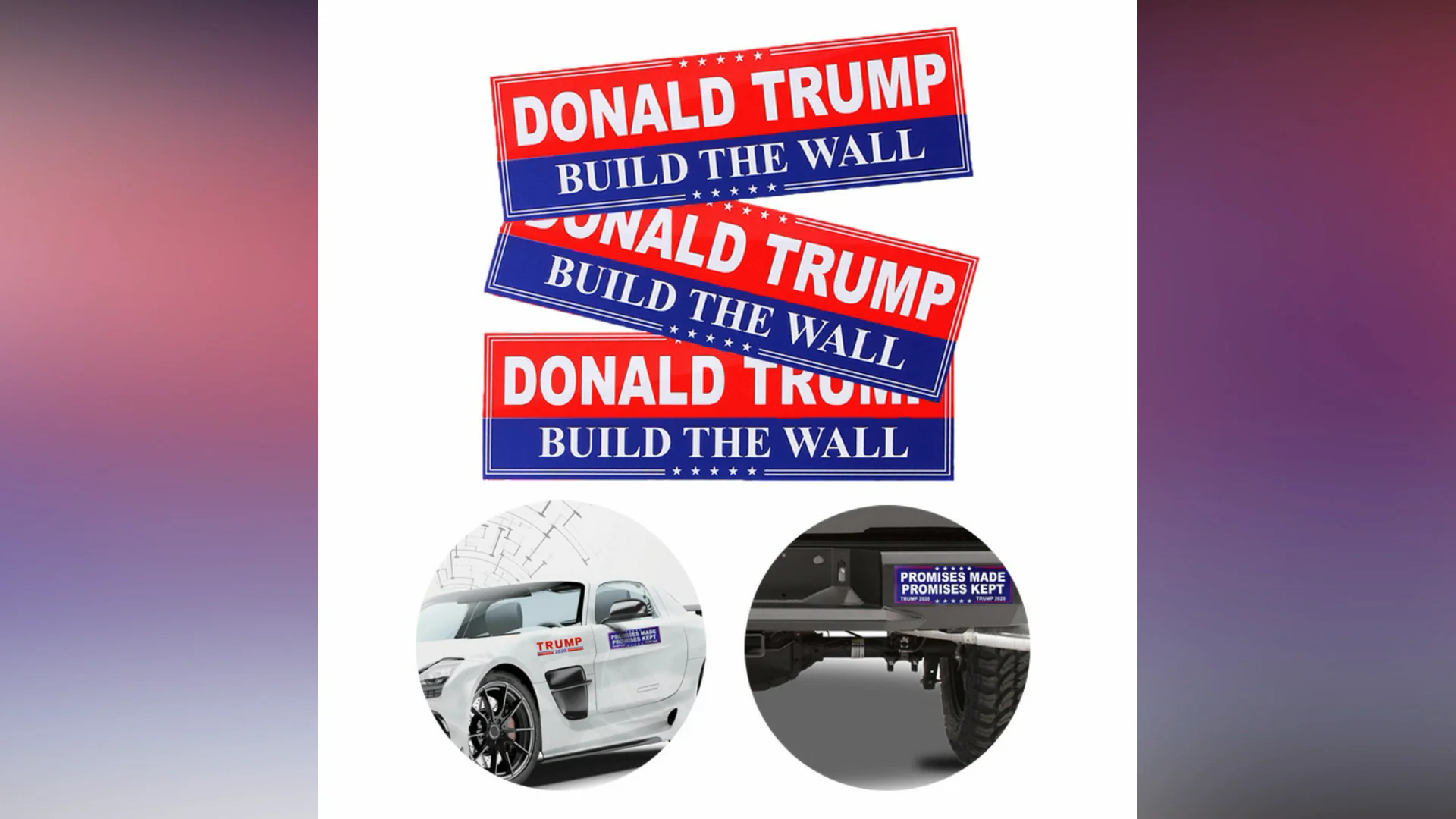 Ride Along With President Trump Waterproof Using Die Cut Vinyl Car ...
