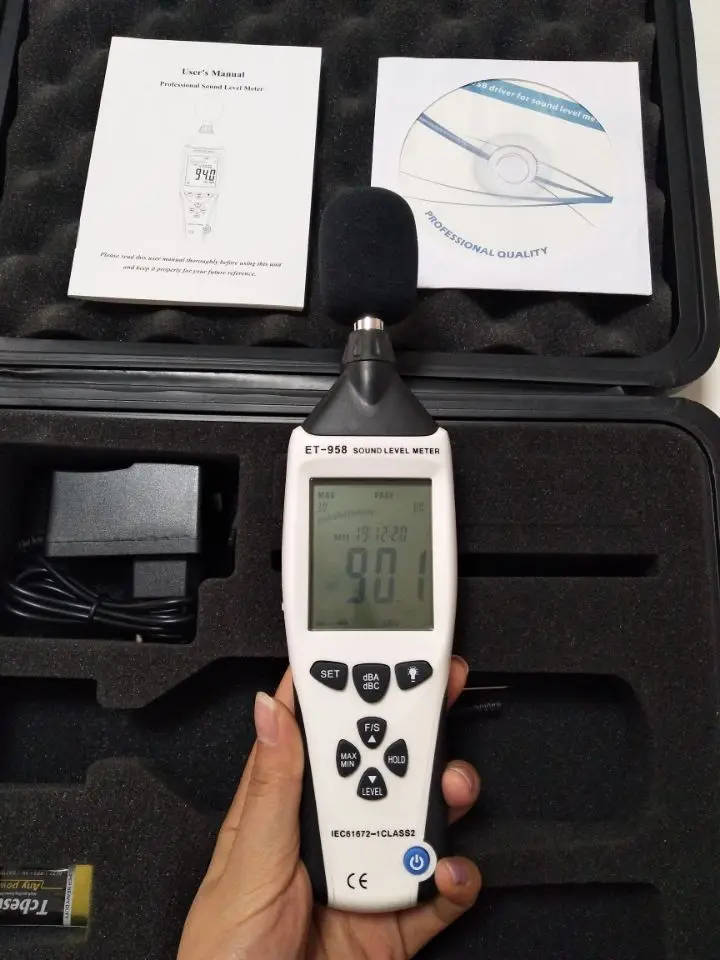 Professional Sound Level Meters With Datalogger Et-953/956/958 - Buy ...
