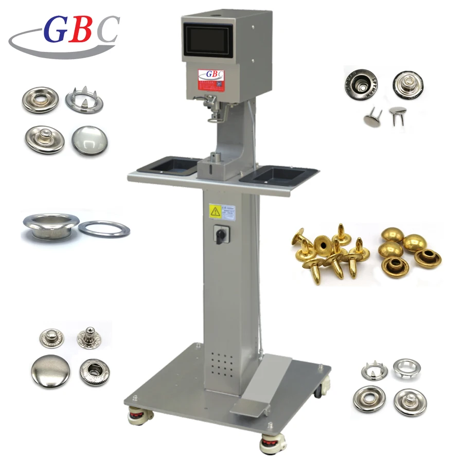 Stainless Steel Semi-automatic Button Punching Machine for Garment ...