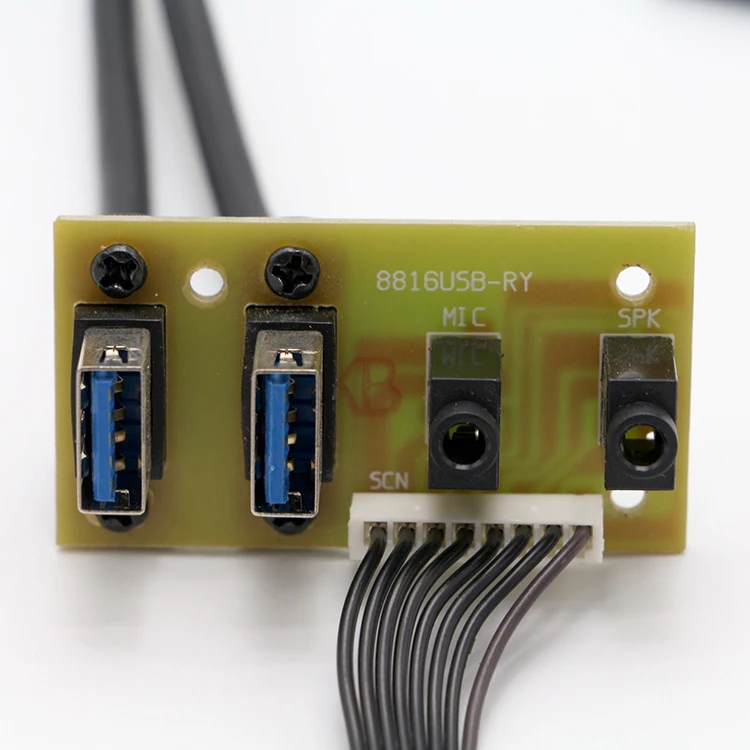 Custom Audio Mic Dual USB 3.0 Ports PC Computer Case