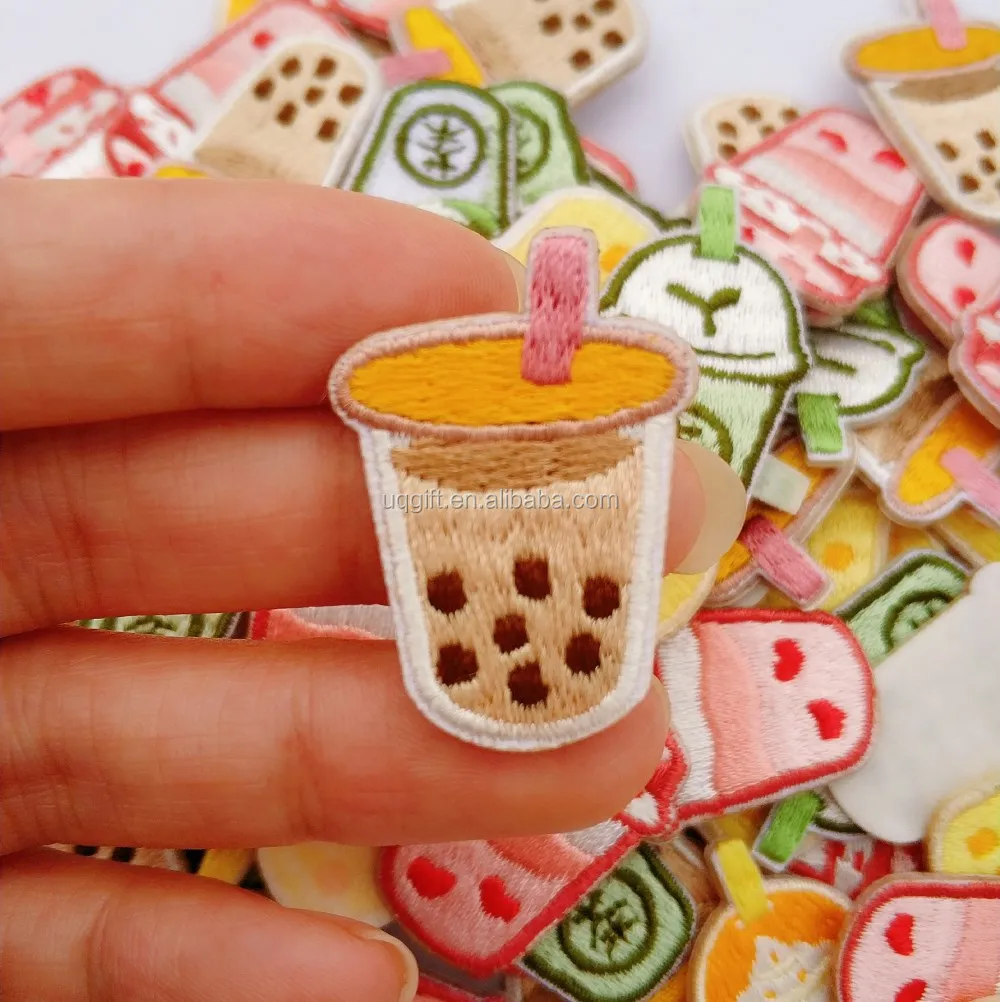Cute Boba Embroidery Patches - Perfect for DIY Projects