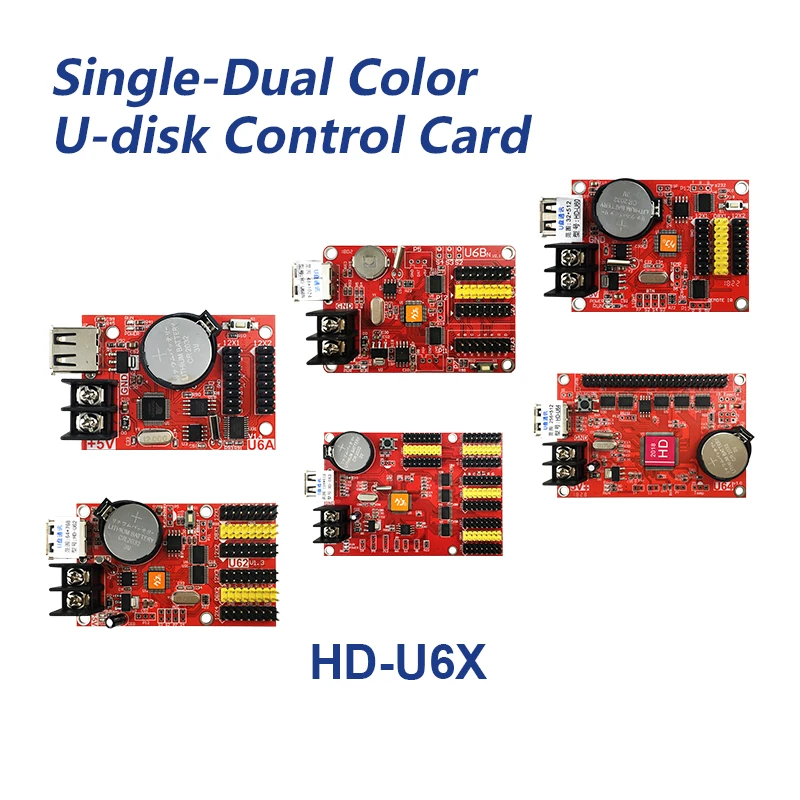 U Disk Led Display Screen Control Card Effects 3D Text HD-U6A