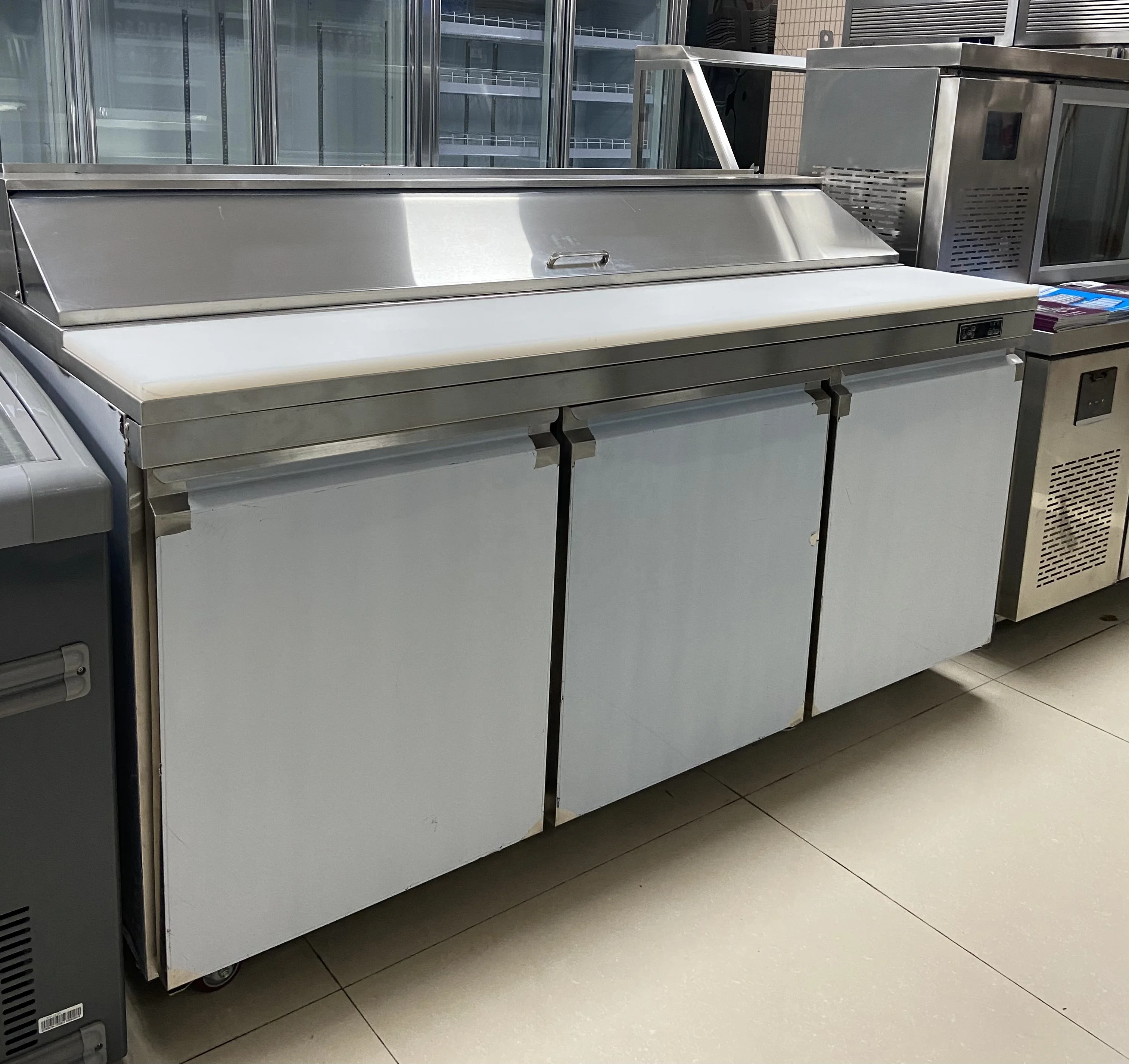 Subway Used Sandwich Prep Table - Refrigerated & Stainless Steel