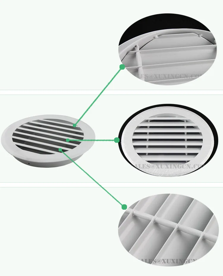 Aluminum Gable Circular Air Vents - Efficient Ventilation