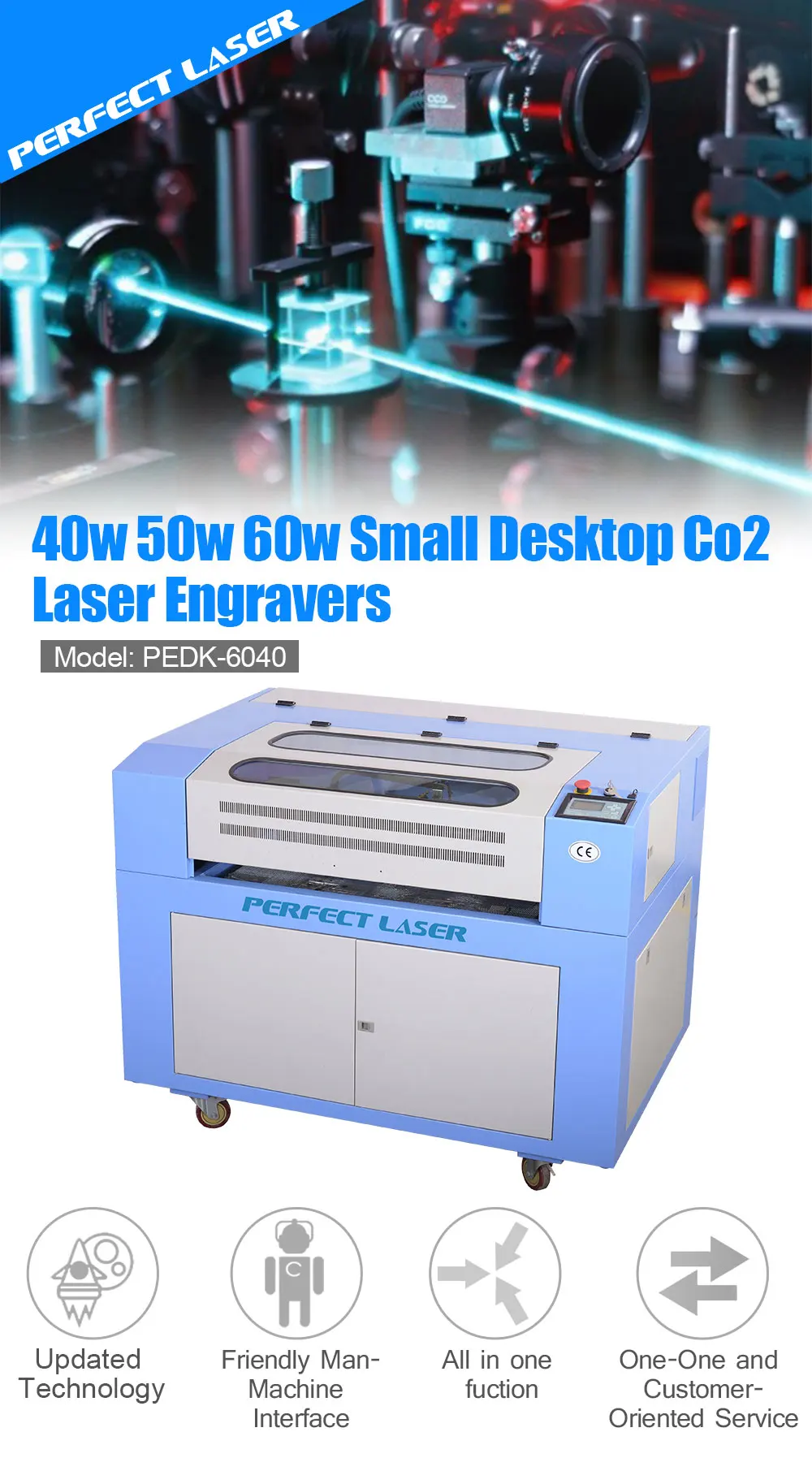 60w 80w 100w 150w Acrylic Perspex Co2 Laser Engraving / Laser Cutting ...