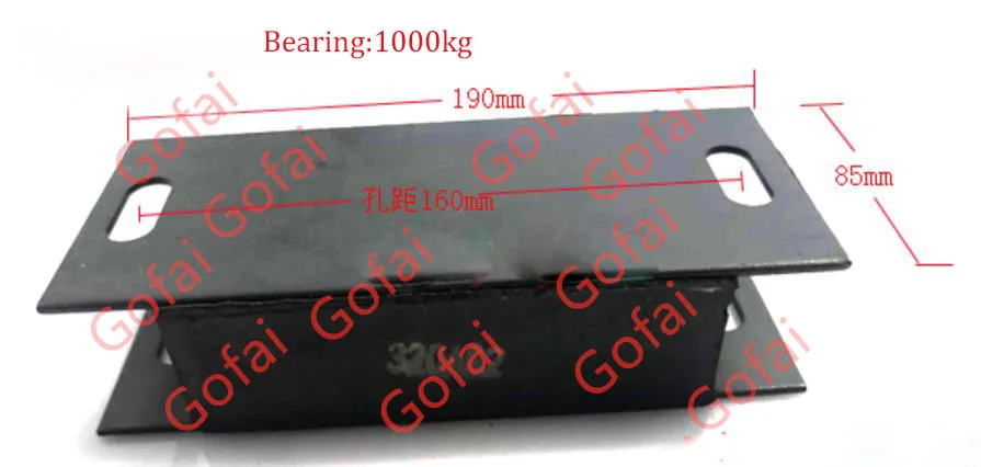 H Type Anti Vibration Rubber Damper for Elevator Cars