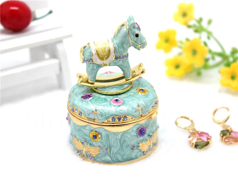 SHINNYGIFTS Wedding Favor Lovely Pony Jewelry Box Cartoon Trojan ...