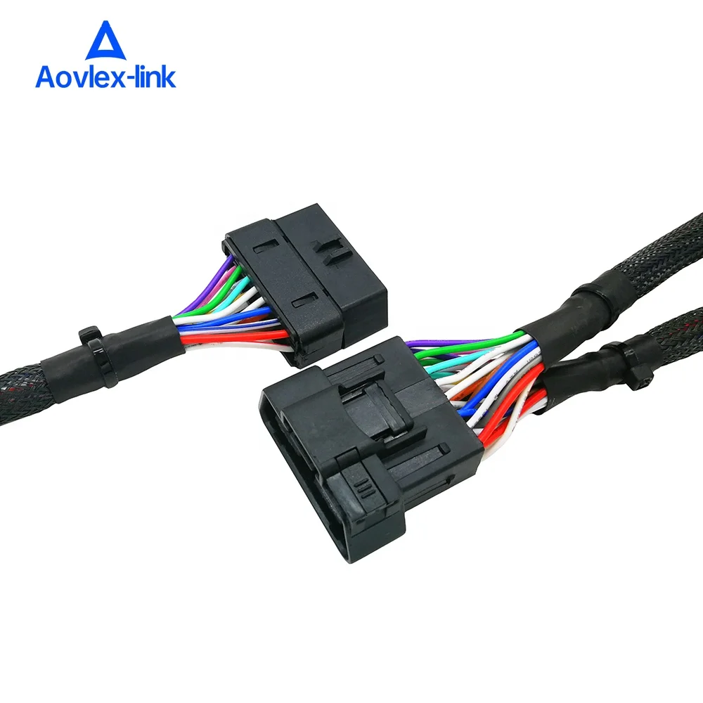 Universal Harness Kit Obd T-cable Obdii T-harness Kit With 15 Mounting ...
