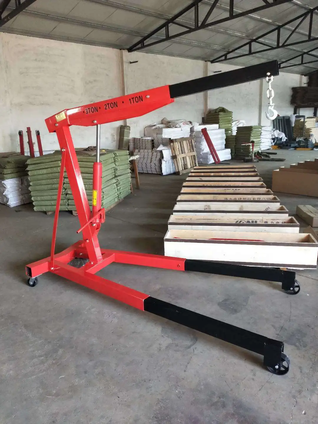 Foldable Portable Engine Hoist Shop Crane - Small Engine Lift