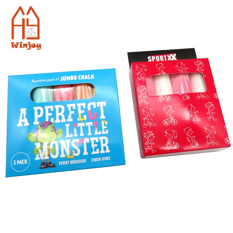 Custom Jumbo Chalk Set With Customized Logo Print for School,5 Pack ...