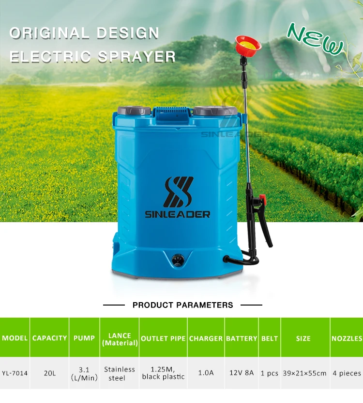Agricultural electric 12v garden 20L power backpack sprayer Products ...