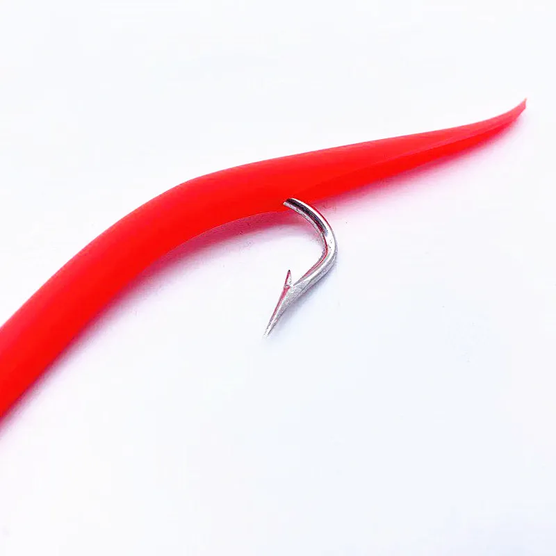 Mustad Fishing Hooks Sea Fishing Cod Lures Eel Hook With Tube Rubber ...