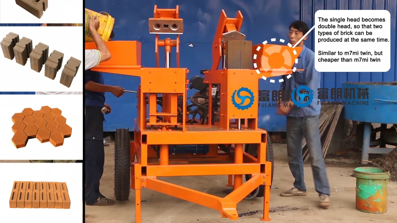 Fl1-20 Ceb Press Rammed Earth Block Compressed Earth Brick Making ...