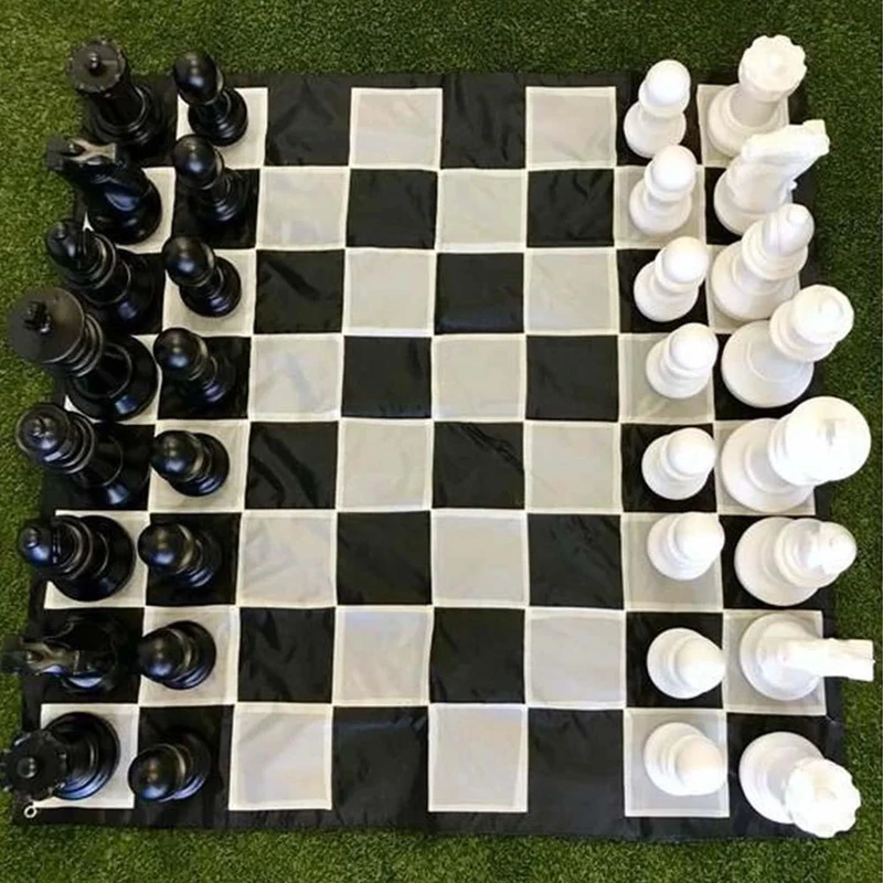 Giant Outdoor Chess Set Lawn Chess With Large Pieces Garden Chess Set ...