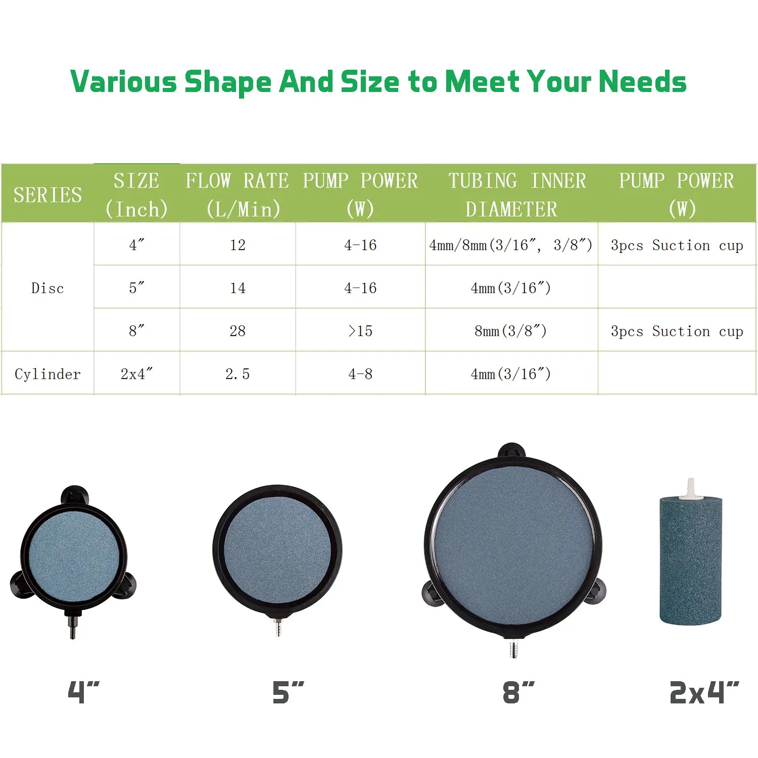 Large Air Stone Cylinder for Aquarium and Hydroponics