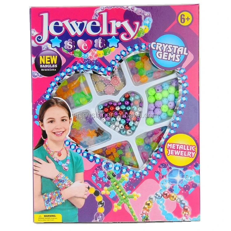 Pop Abc Beads Toys Jewelry Set Wear Beads Handmade Pop Bead Jewelry ...