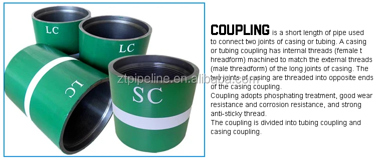 Api 5ct 2 7 8 Eue/nue L80 Octg Tubing Coupling - Buy Tubing Coupling ...