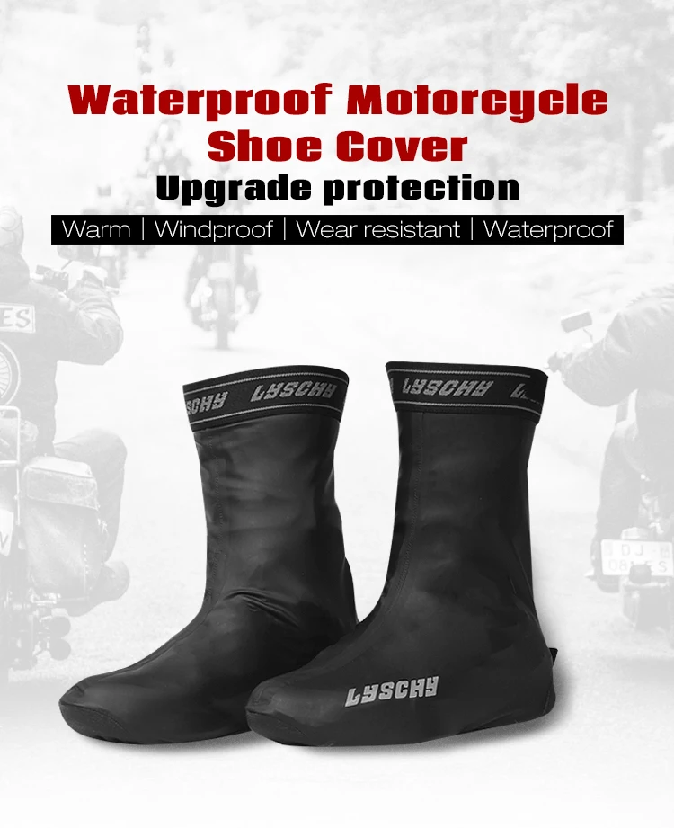 Reflective Reusable Waterproof Motorcycle Shoe Cover Outdoor Antislip ...
