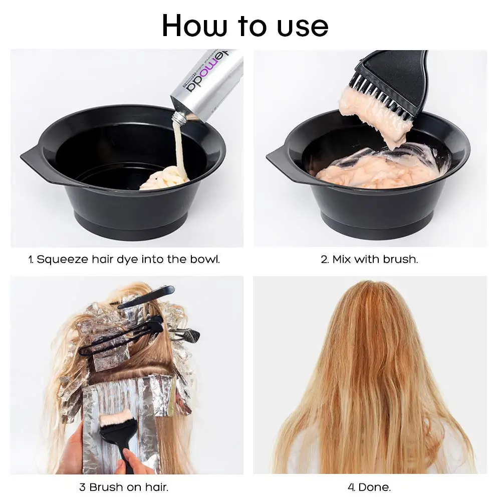 High Quality Hair Coloring Mixing Edge Brushes Salon Dyeing Bowl ...