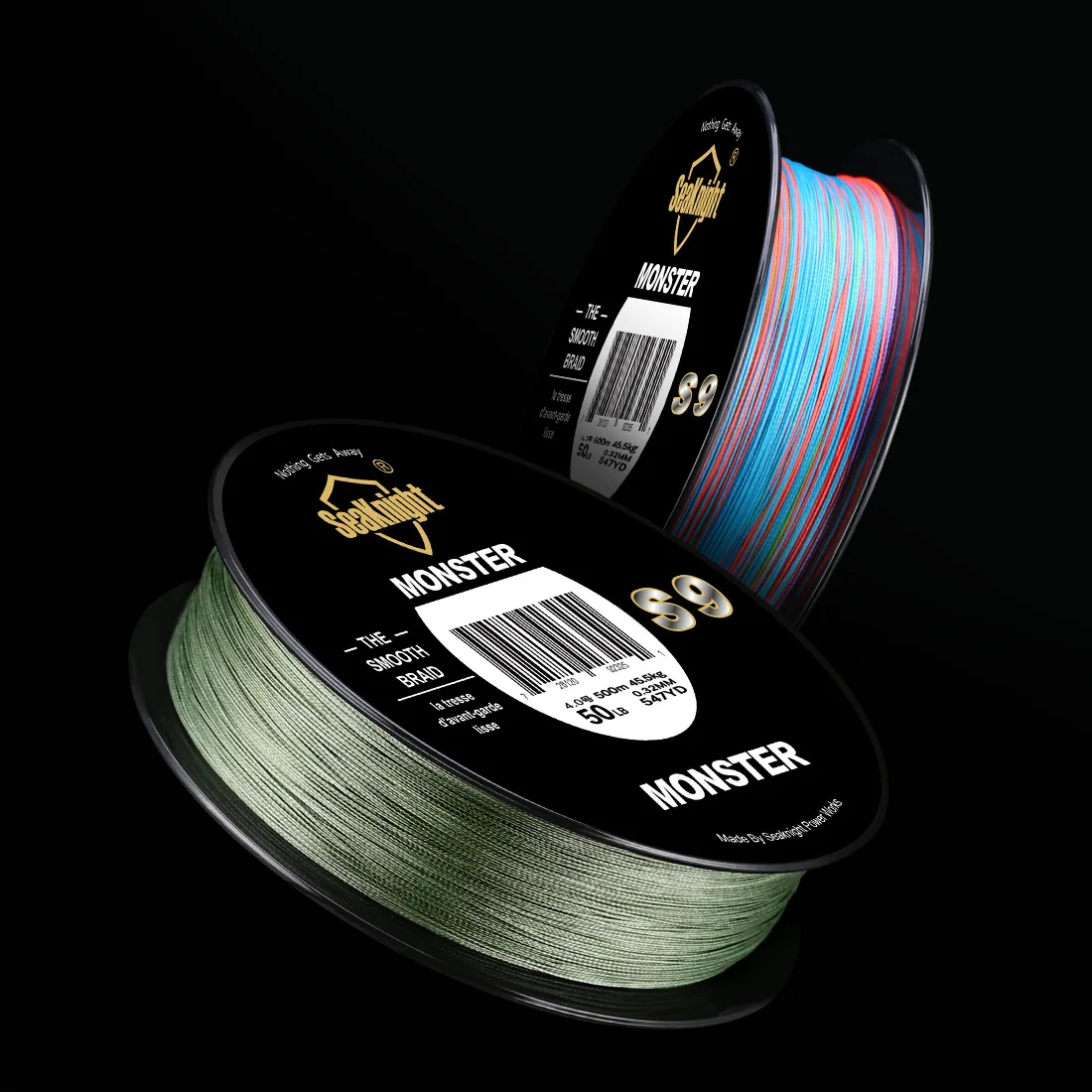 Seaknight Monster 500m Super 9 Strands Braid Multifilament Fishing Wire ...