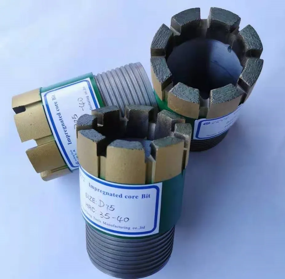 Fast Drilling NQ Impregnated Diamond Core Drill Bit for Water Well Drilling