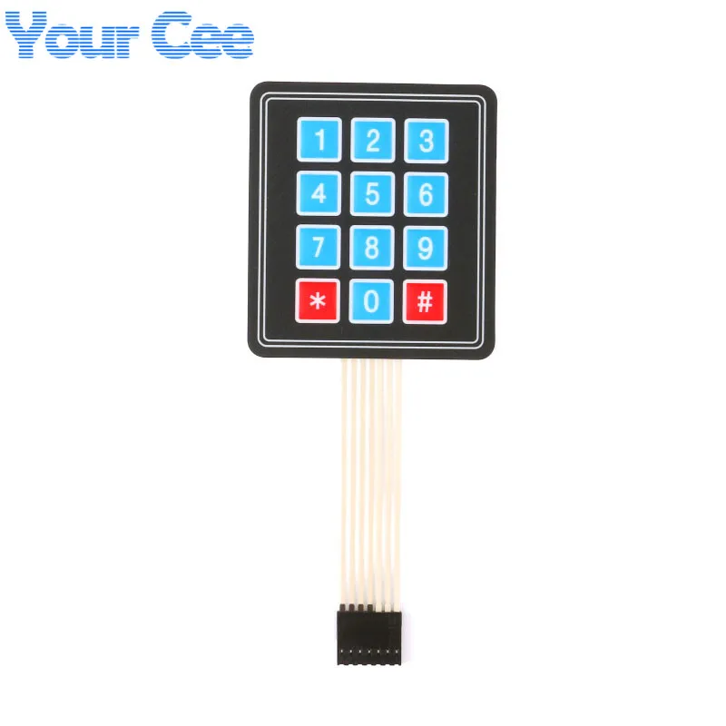 4x3 Matrix Array 12 Key Membrane Switch Keypad Keyboard 3*4 Control ...