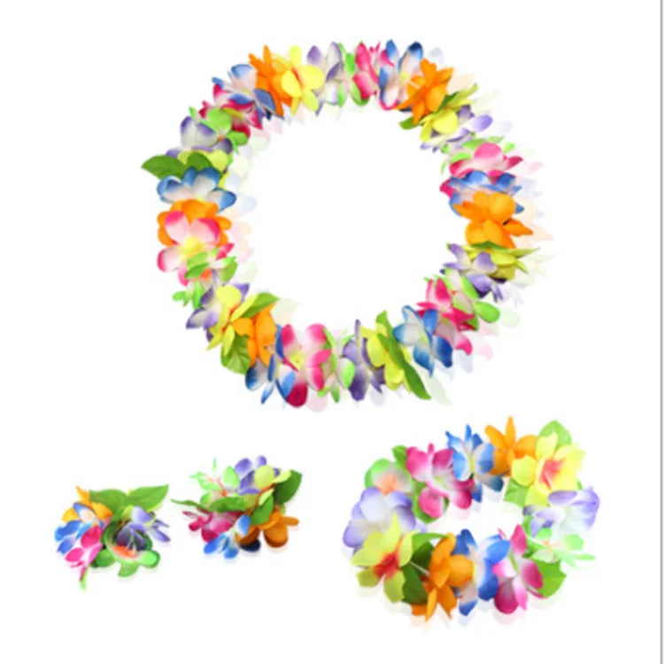 Topselling Beautiful Leaf Floral Fabric Fall Lei For Outdoor Decorative ...
