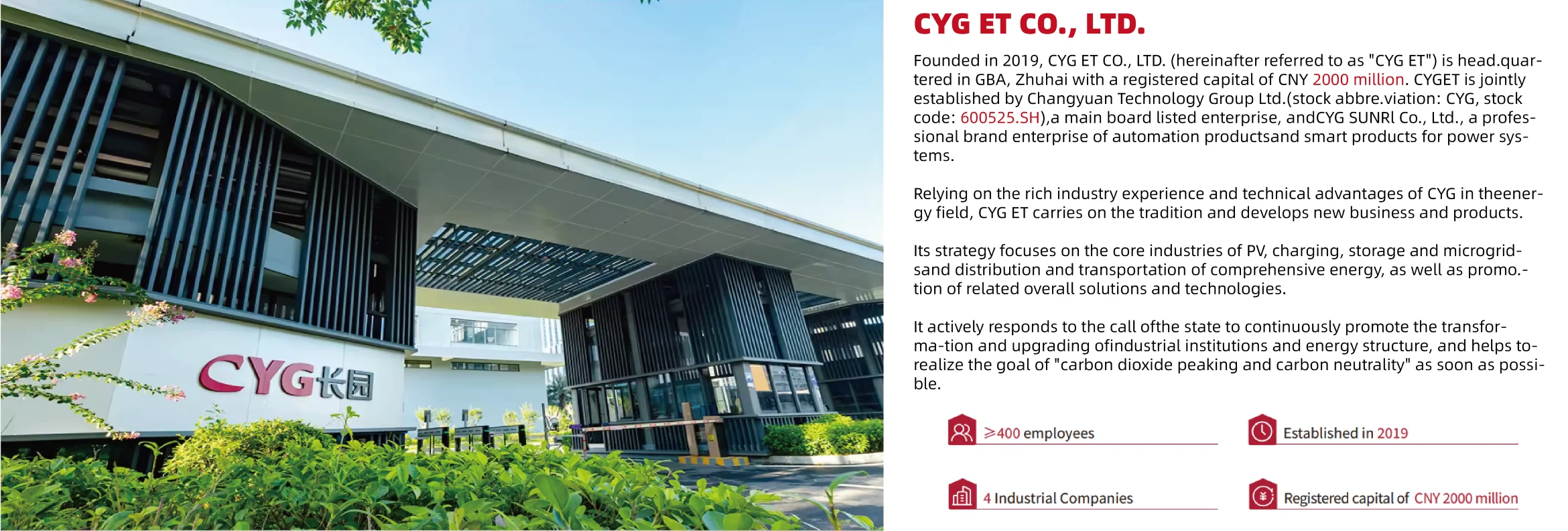 Company Overview - CYG ET CO., LTD.