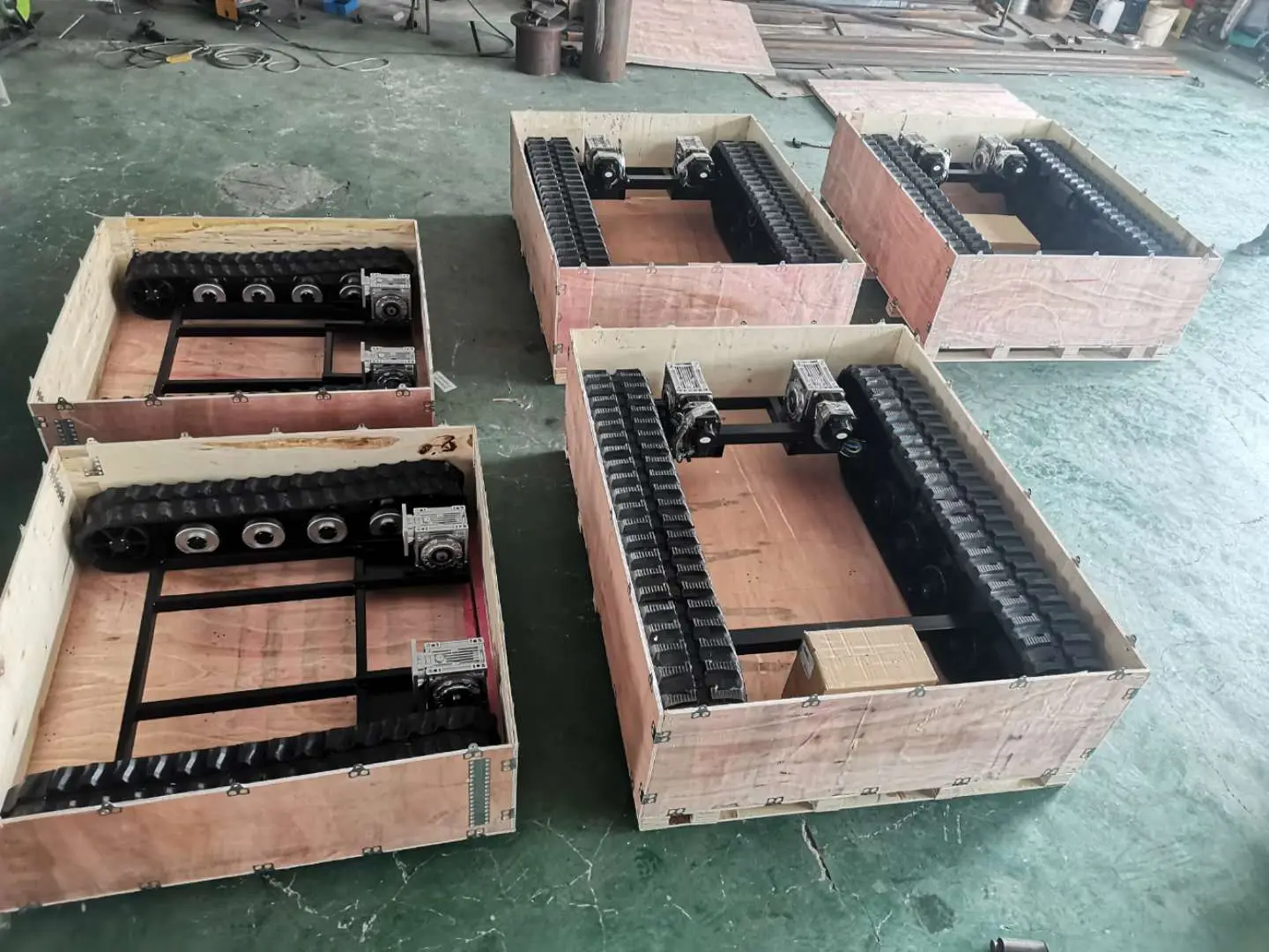 Mini Rubber Track Chassis DP-DLSJ-100 for 200kg Load