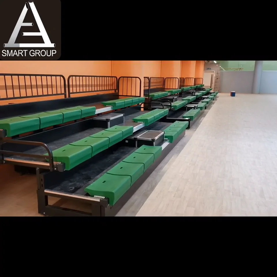 Custom Grandstands Portable Seating Platform Plastic Retractable ...