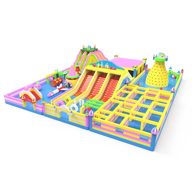 Factory Custom Giant Inflatable Playgrounds / Kids Playground ...