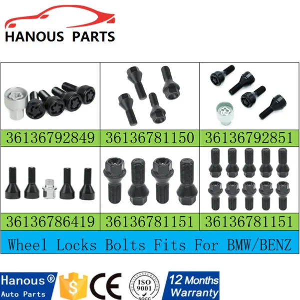 Hanous High Quality Automobile Wheel Bolt Oe 36136792849 0009904907 ...