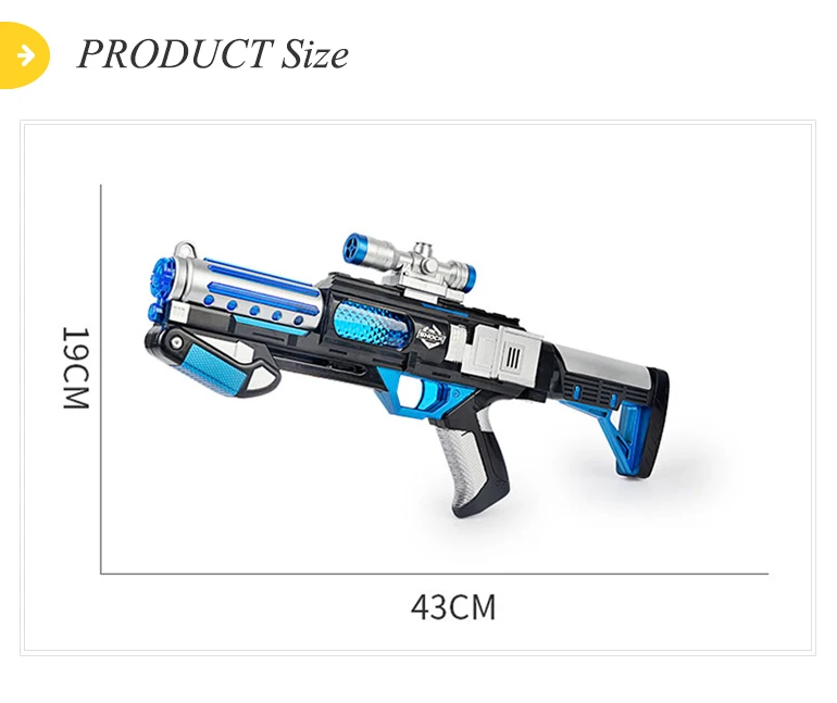 Lighting Sound Switch Plastic Kids Play Electric Gun Toy