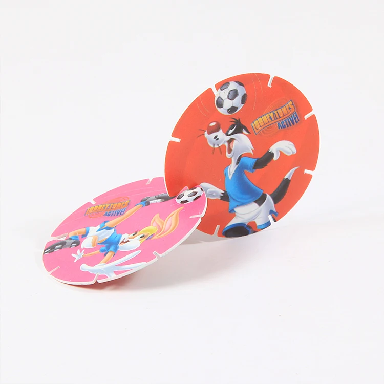 Custom Printing Food Promotion Plastic Tazo Card 3D PP Tazo