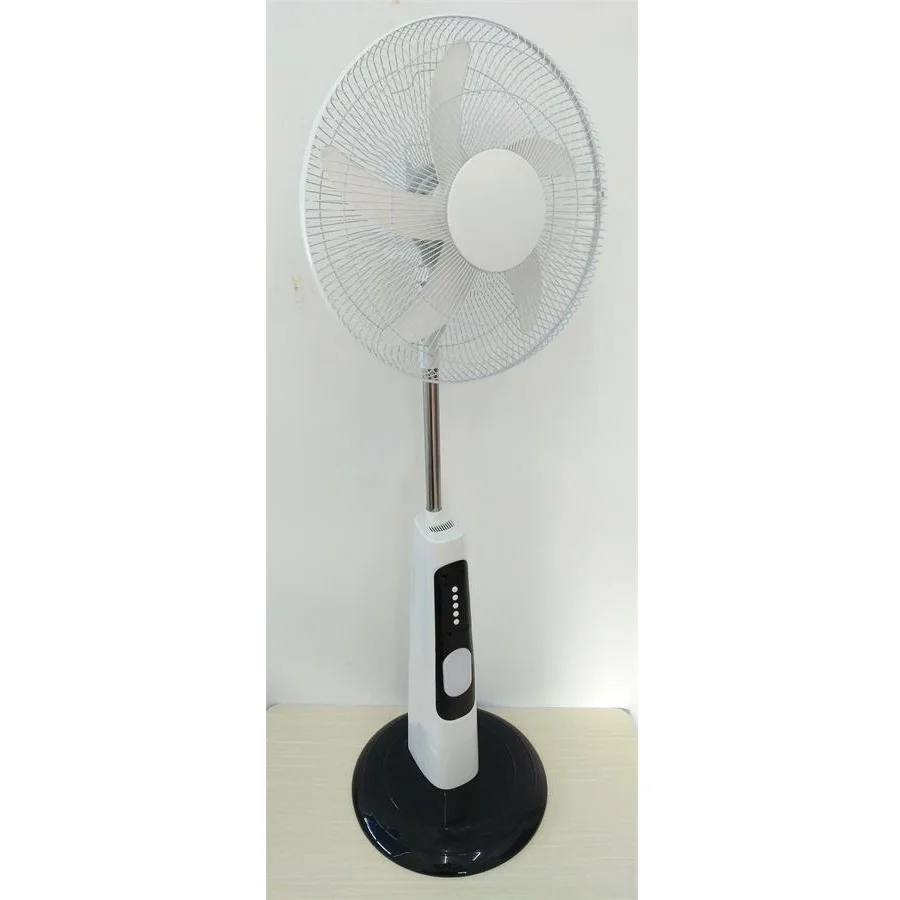 18" Inch 12V Rechargeable Floor Fan with LED Light & Remote