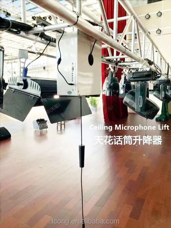 Motorized Ceiling Microphone Lift - TCONG Audio Solutions