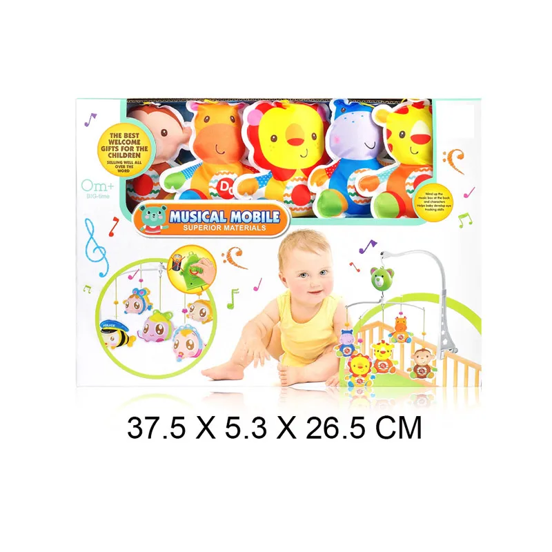 Ept Latest New Musical Bed Bell Rattle Cartoon Animal Hanging Toys ...