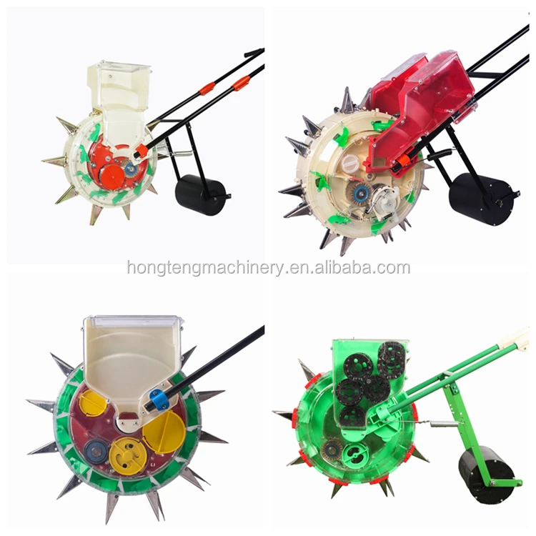 Stainless Steel Adjustable Plant Spacing Hand Push Small Corn Seeder ...