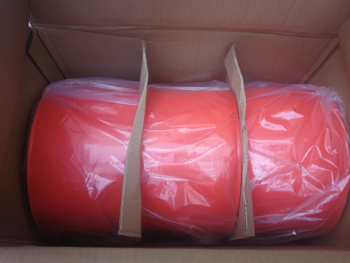 Red Color Polyamide Ham Casings Flat Width 120mm For Mexico Market ...