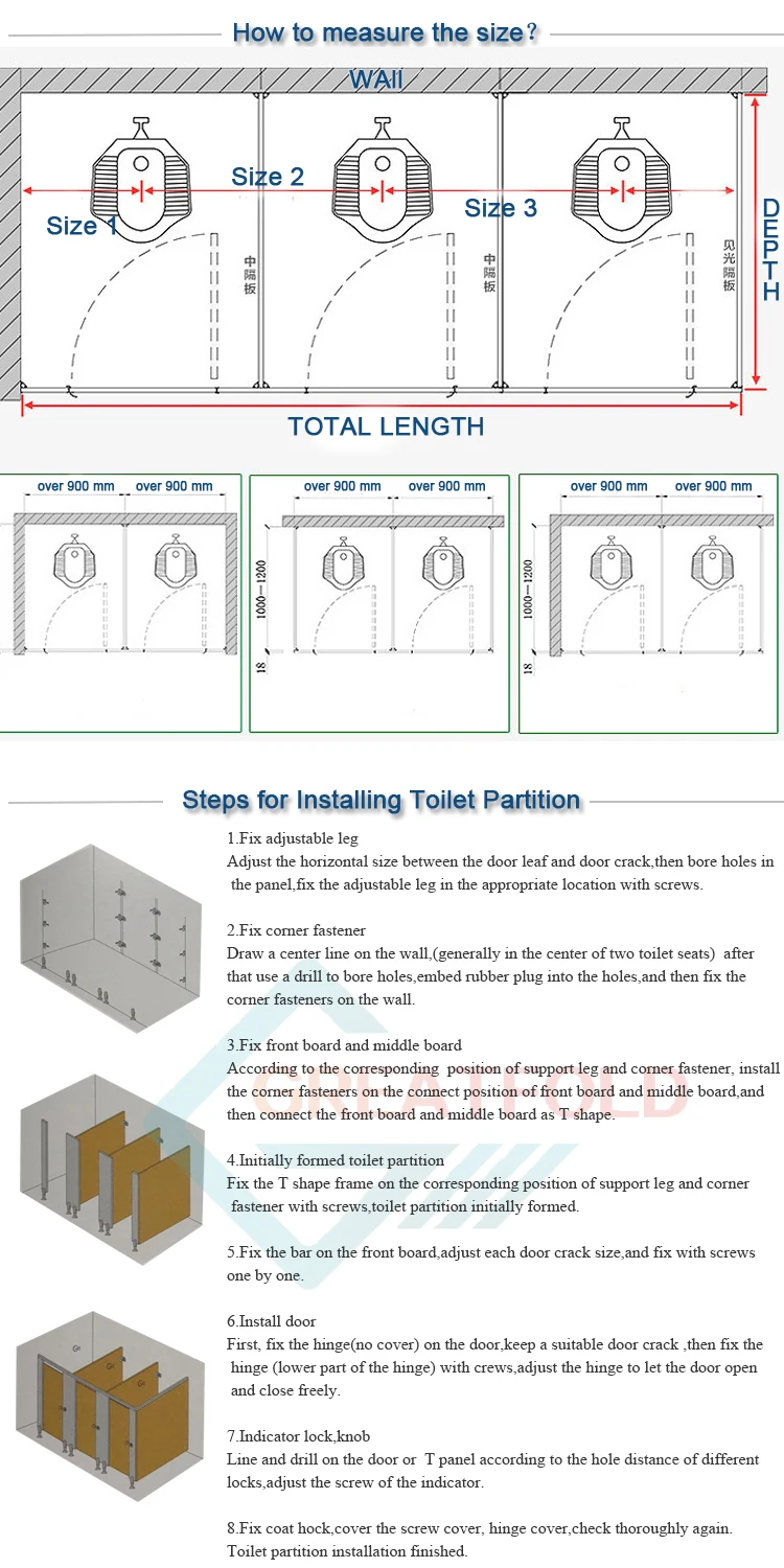 Standard Size HPL Dressing Room Partition for Gym - Affordable ...
