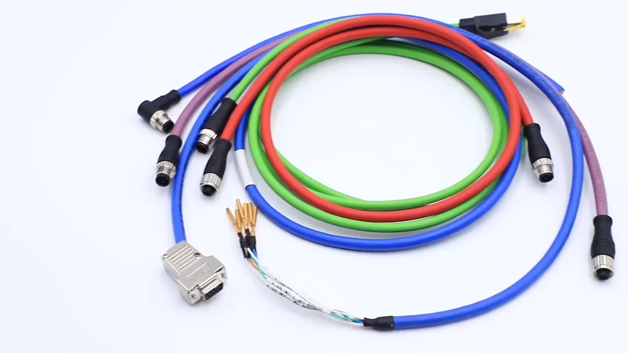 Emi-shielded M8 Circular Connector 8pin 90 Degree To Rj45 Male Plug ...