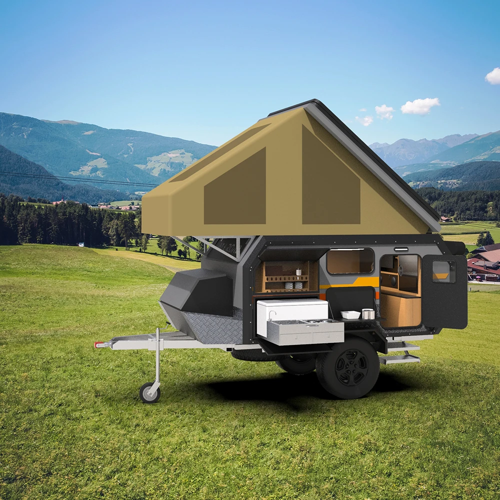 Chinese Manufacturer Hybrid Caravan Camper Small Offroad Caravan Travel ...