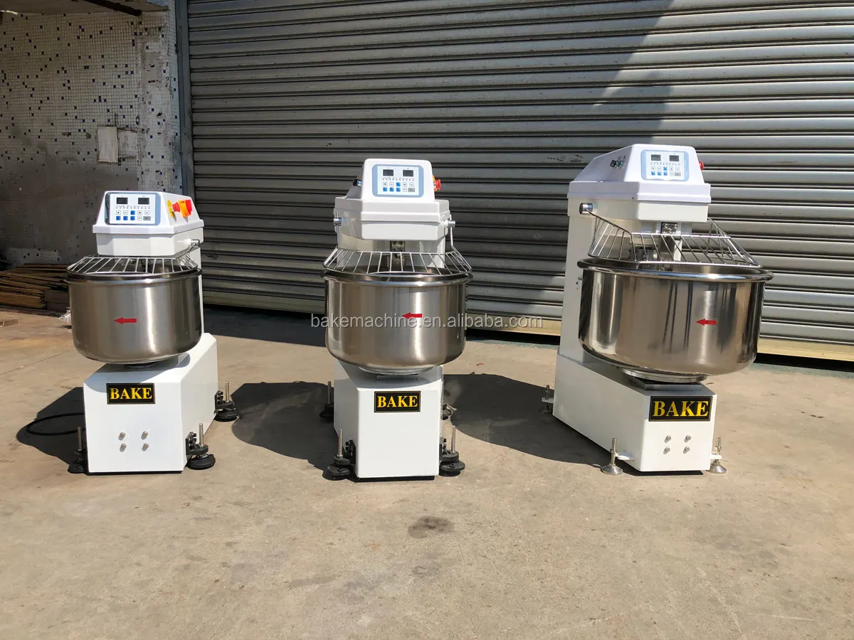 Self Tipping Double Speeds Spiral Bakery Dough Kneader Factory Price ...