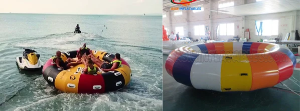 8 Passenger Inflatable Towable Water Ski Tube - Aqua Rocket