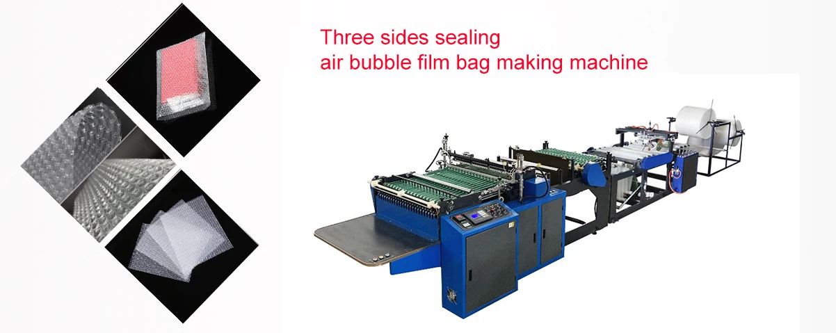 High Speed Three Sides Sealing Air Bubble Film Bag Making Machine - Buy ...