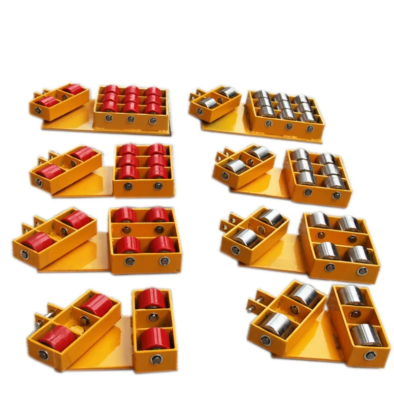 6 Ton Roller Skids 4 Wheels Platform Cargo Transport Pallet Trolley ...